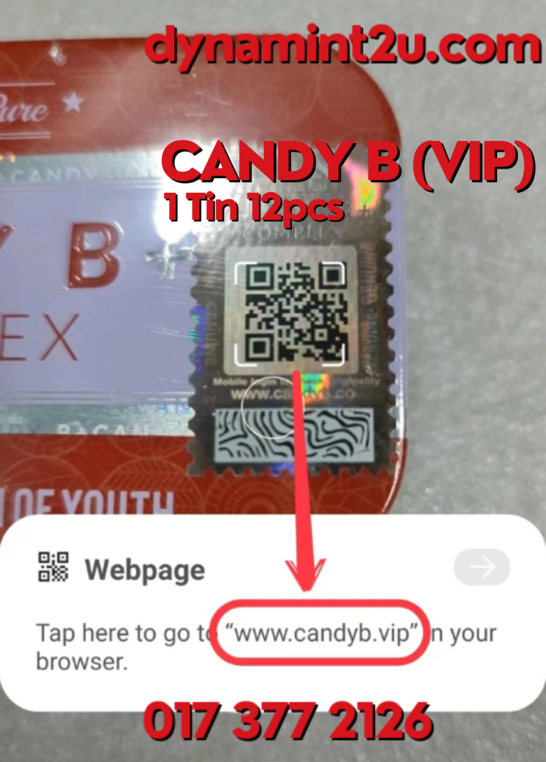 Candy B+ complex no2 (.vip) (1Tin 12pcs) 永春糖 (1罐 12粒) 2号货 (.vip) – Dynamint2u