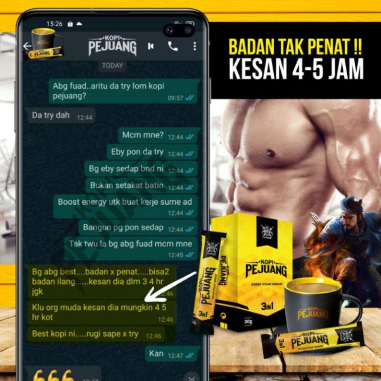 Kopi Pejuang Extra Original HQ (1 pek mengandugi 6 sachet) – Dynamint2u